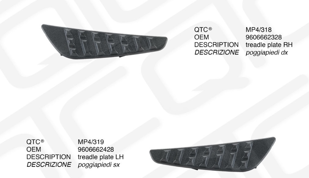 Накладка ступени MB Actros MP4 левая 9606662428, артикул: CMB662428 по ...